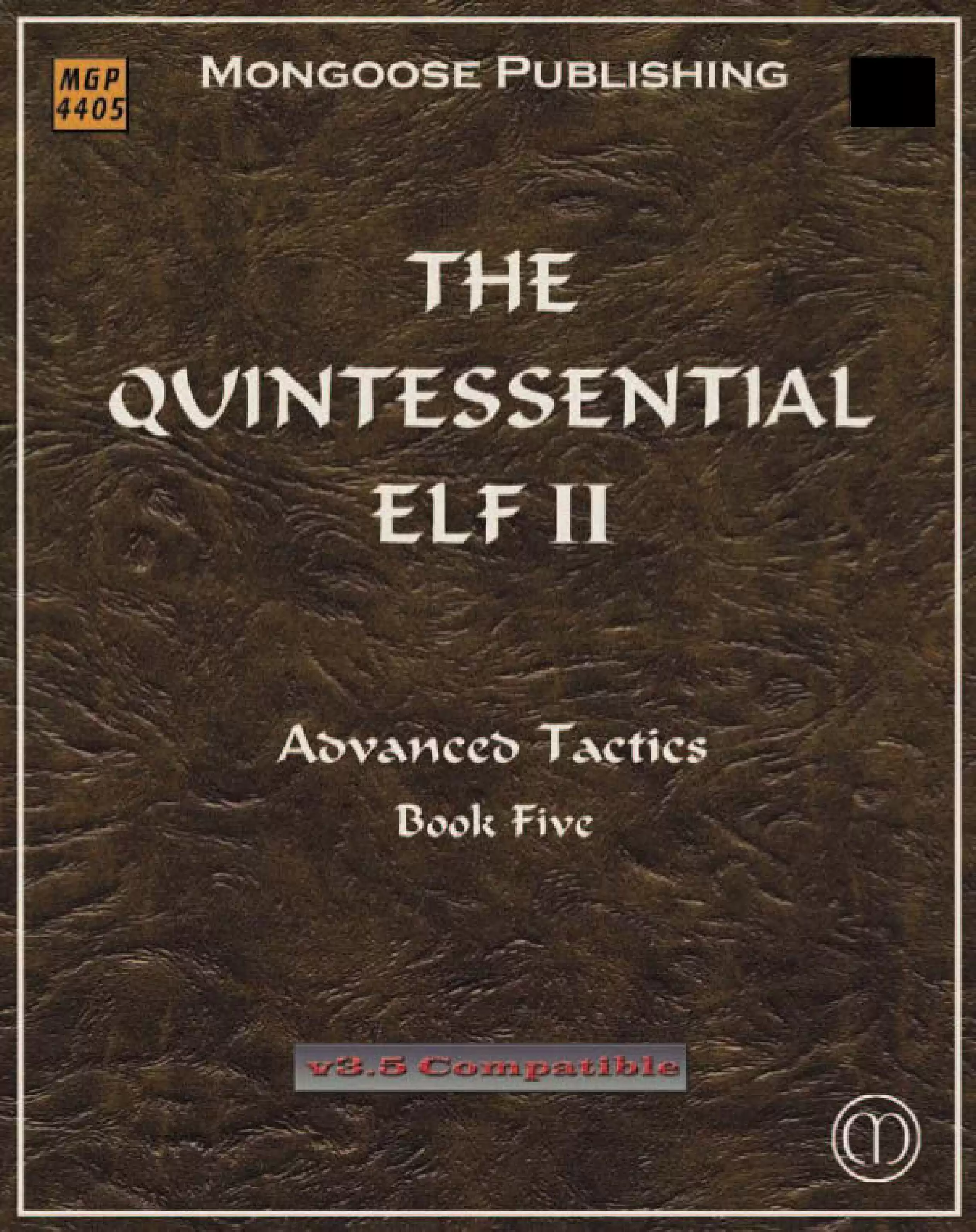 The Quintessential Elf II - Mongoose | OGL and D20 | DriveThruRPG