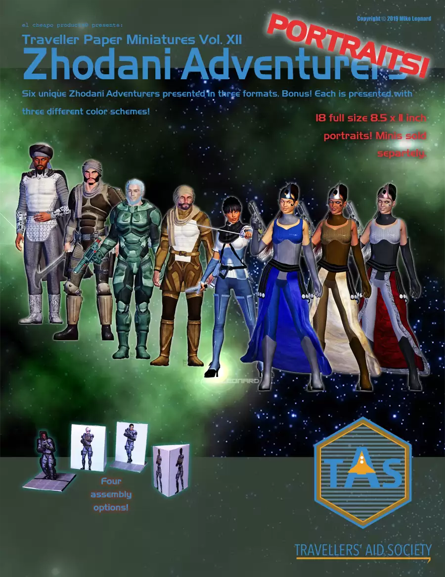 Zhodani Adventurers Portraits - Mongoose | Travellers' Aid Society | El ...