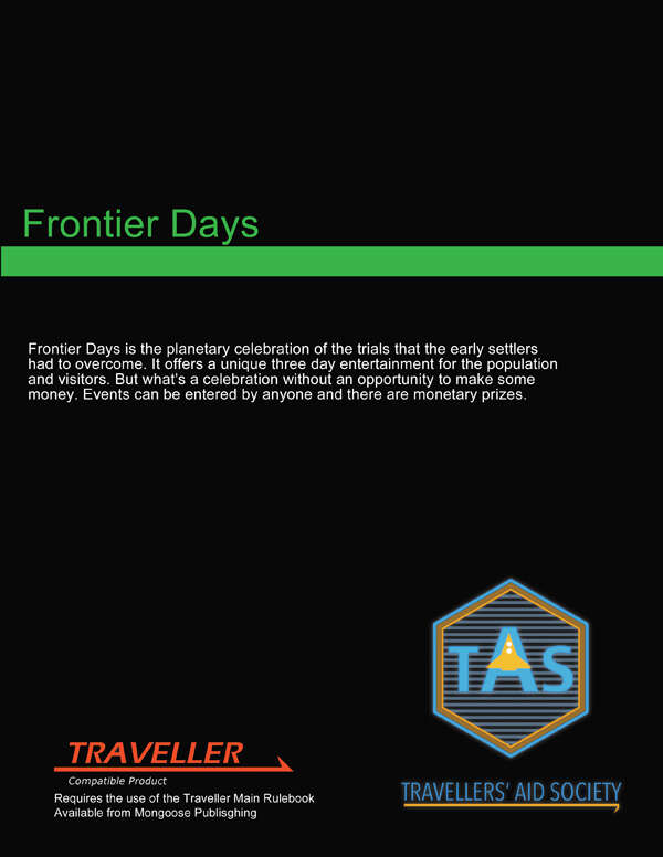 Frontier Days - Mongoose | Travellers' Aid Society | DriveThruRPG