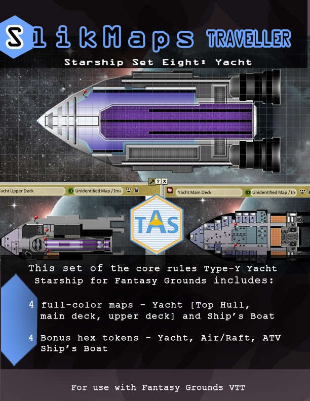 SlikMaps Traveller Starship Set Eight: Yacht - Mongoose | Travellers ...
