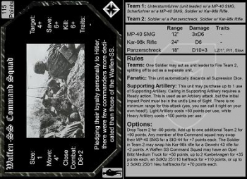 BF Evo: World at War - German Waffen-SS Cards - Mongoose | Battlefield ...