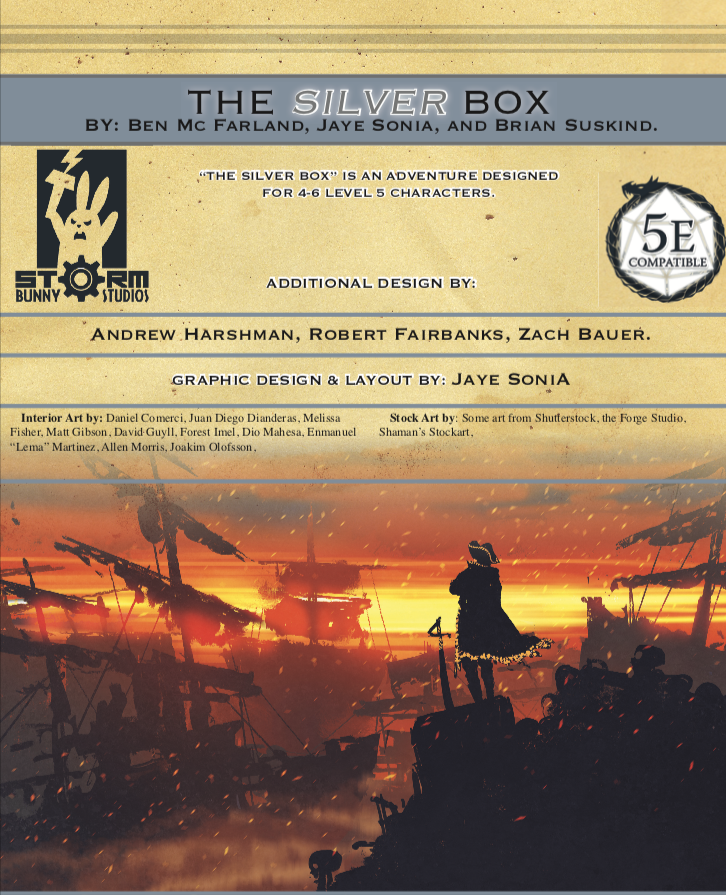 The Silver Box - Storm Bunny Studios | Design Camp | DriveThruRPG