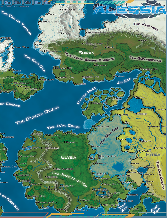 World of Alessia World Map - Storm Bunny Studios | The World of Alessia ...