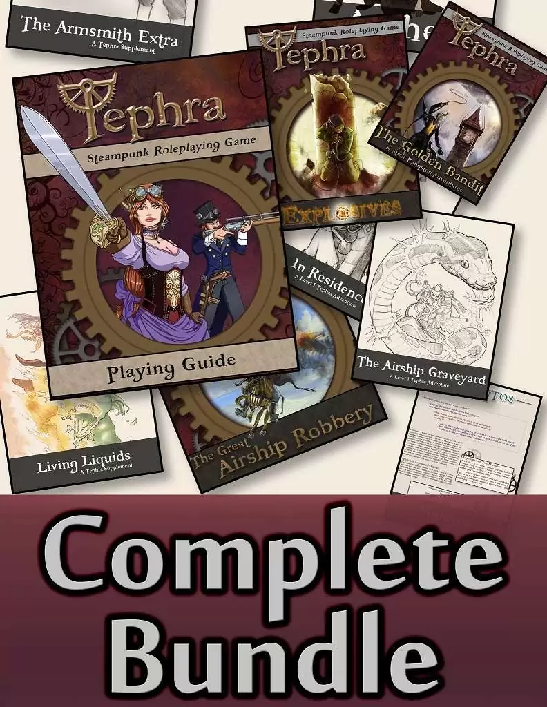 Tephra: the Steampunk RPG [BUNDLE] - Parlor | DriveThruRPG