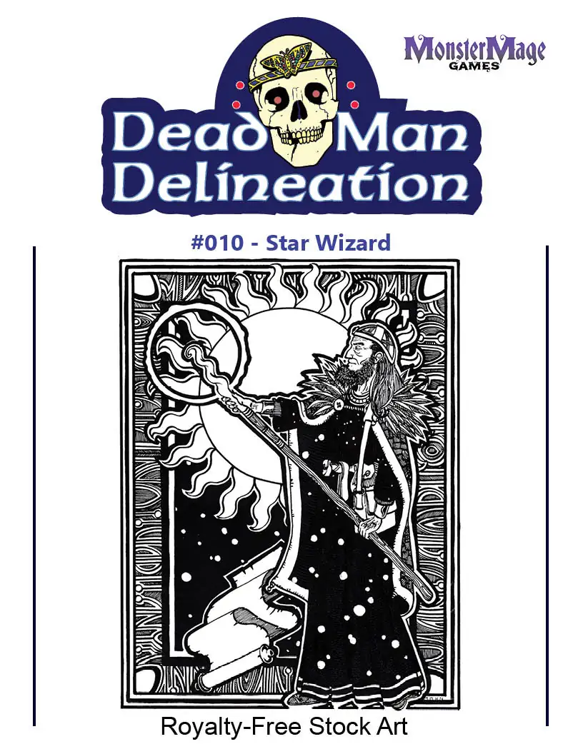 Dead Man Delineation 010 Star Wizard - Monster Mage Games | Stock Art ...