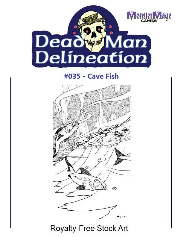 Dead Man Delineation 035 - Cave Fish - Monster Mage Games | Stock Art ...