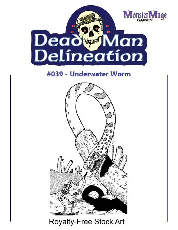 Dead Man Delineation 039 - Underwater Worm - Monster Mage Games | Stock ...