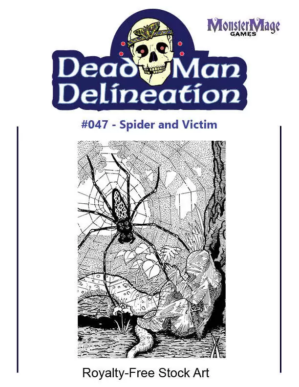 Dead Man Delineation 047 - Spider and Victim - Monster Mage Games ...
