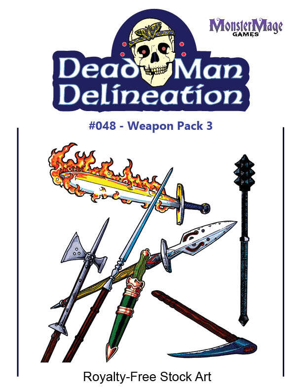 Dead Man Delineation 048 - Weapon Pack 3 - Monster Mage Games | Stock ...