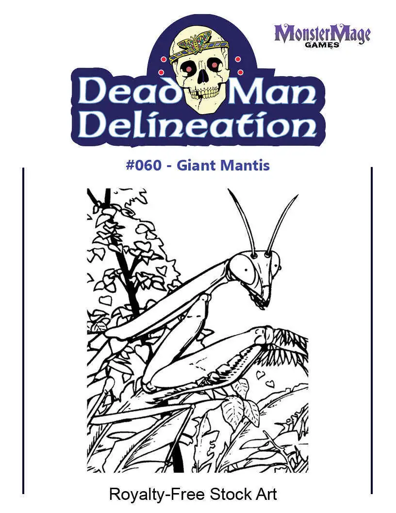 Dead Man Delineation 060 - Giant Mantis - Monster Mage Games | Stock ...