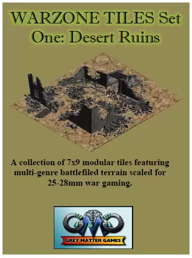 WARZONE TILES Set One: Desert Ruins - Grey Matter Games | ERA OF WAR ...