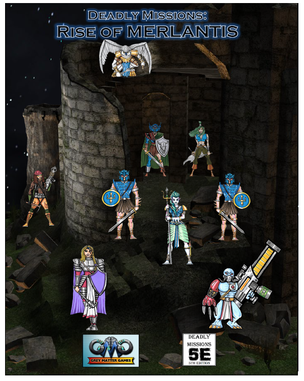 Deadly Missions 5th Edition: RISE OF MERLANTIS - Grey Matter Games | Deadly Missions | DriveThruRPG