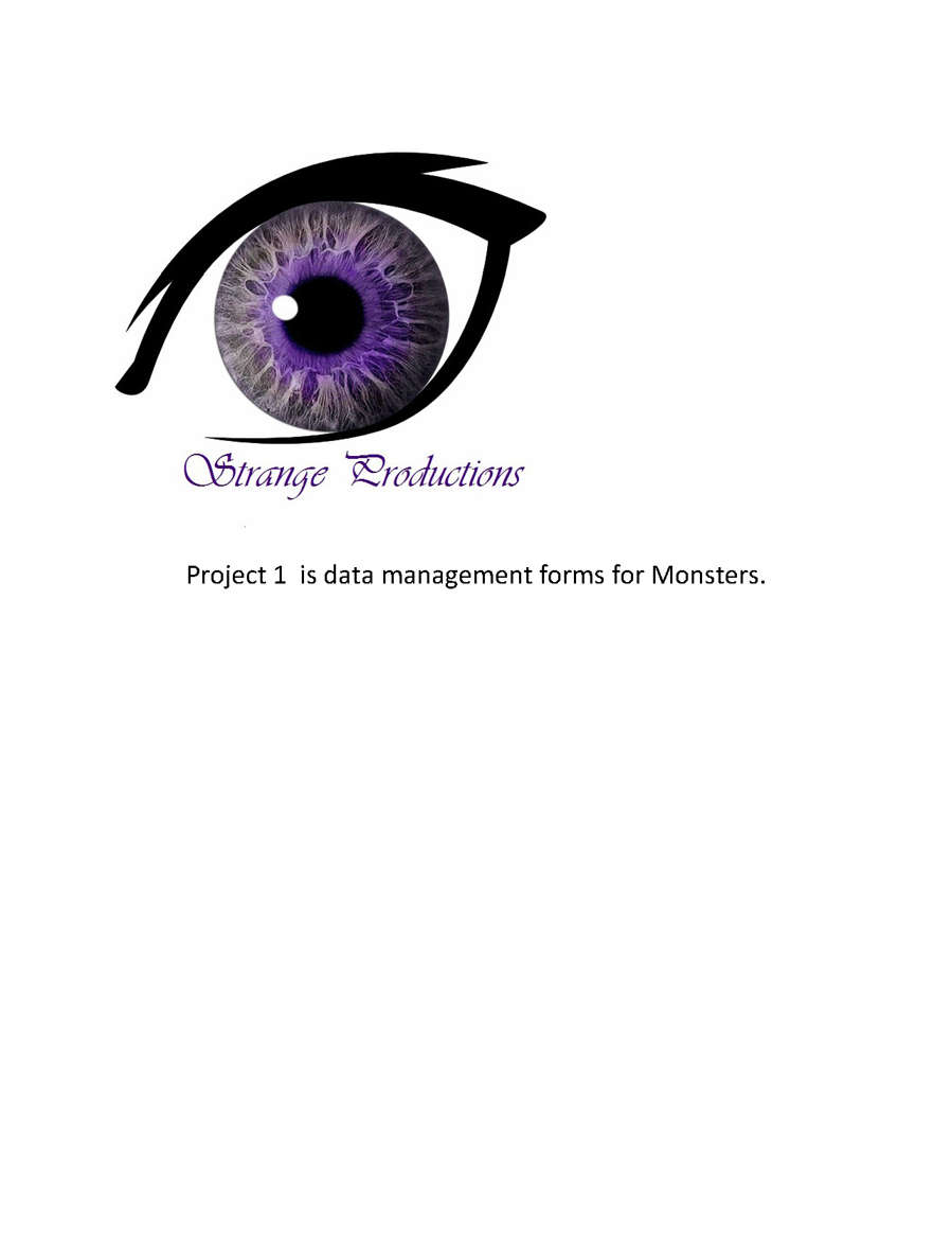 Single Page Monster PDF Form - Strange Productions | DriveThruRPG