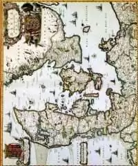 Antique Maps XII - The Kingdom of Denmark of the 1600's - Split Eye ...