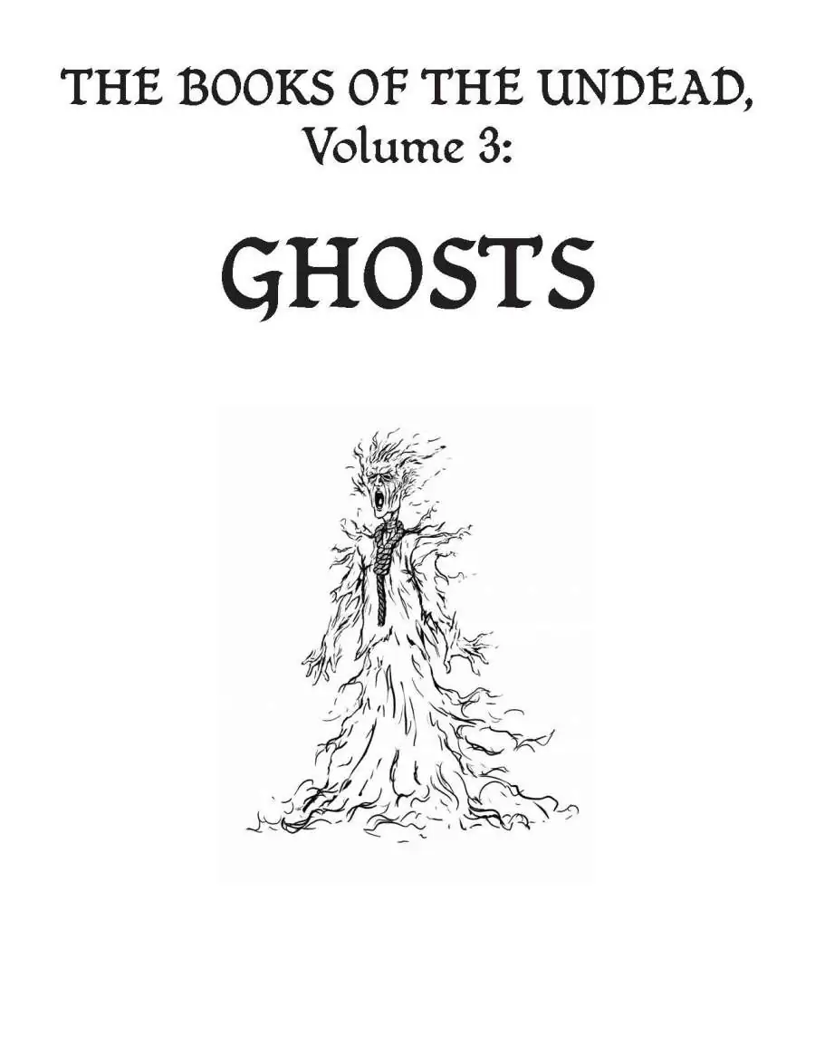 Ghosts (Books Of The Undead, Vol. 3) - Elvensong Street Press ...