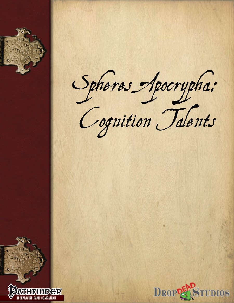 Spheres Apocrypha: Cognition Talents - Drop Dead Studios | DriveThruRPG
