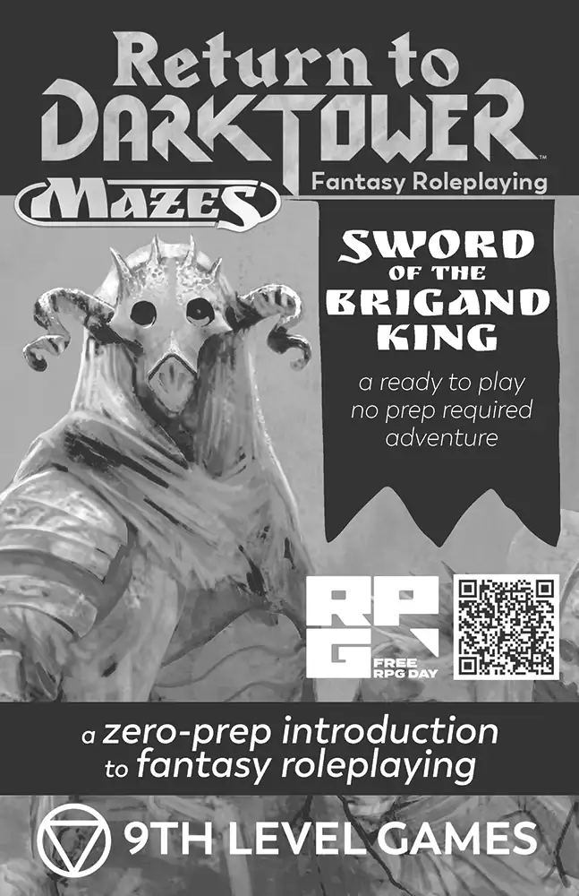 Mazes Zero Prep Introduction to Fantasy Roleplaying - 9th Level Games ...