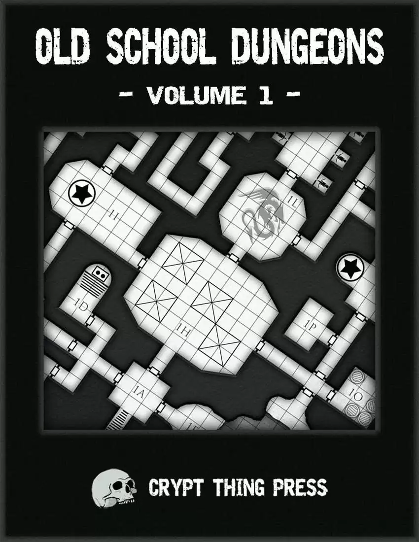 Old School Dungeons - Volume 1 - Crypt Thing Press | DriveThruRPG
