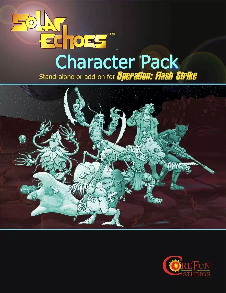 Solar Echoes Character Pack - Corefun Studios, LLC | DriveThruRPG