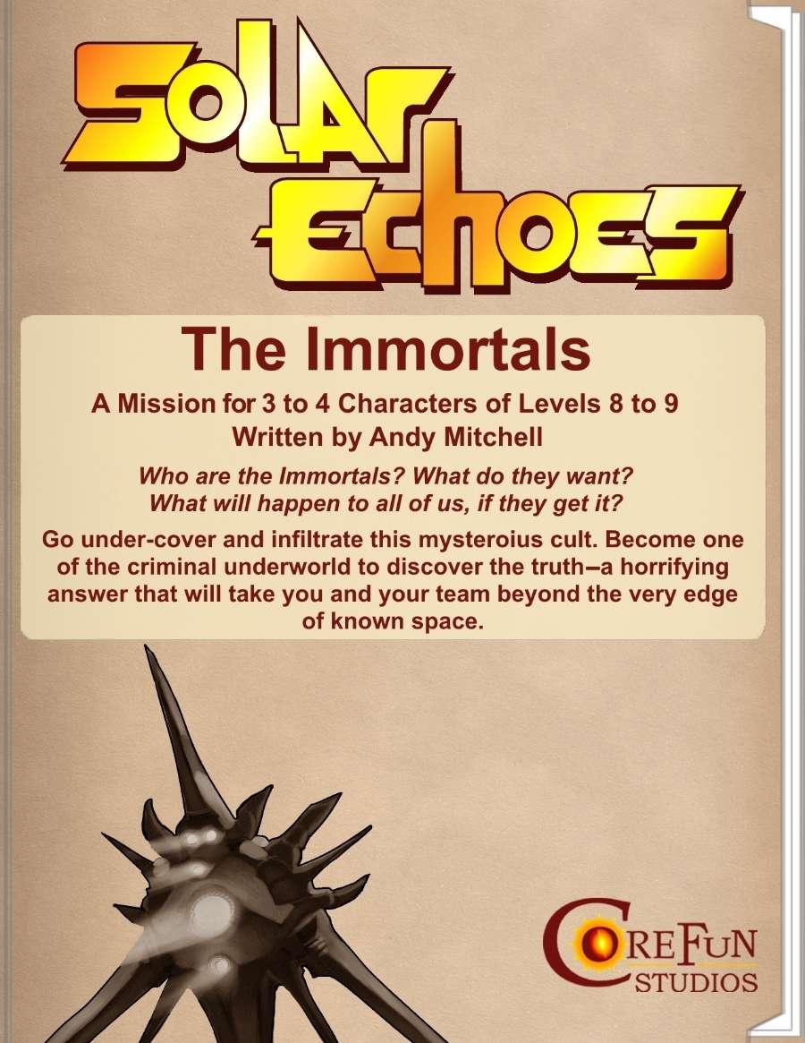 Solar Echoes Mission: The Immortals - Corefun Studios, LLC | DriveThruRPG