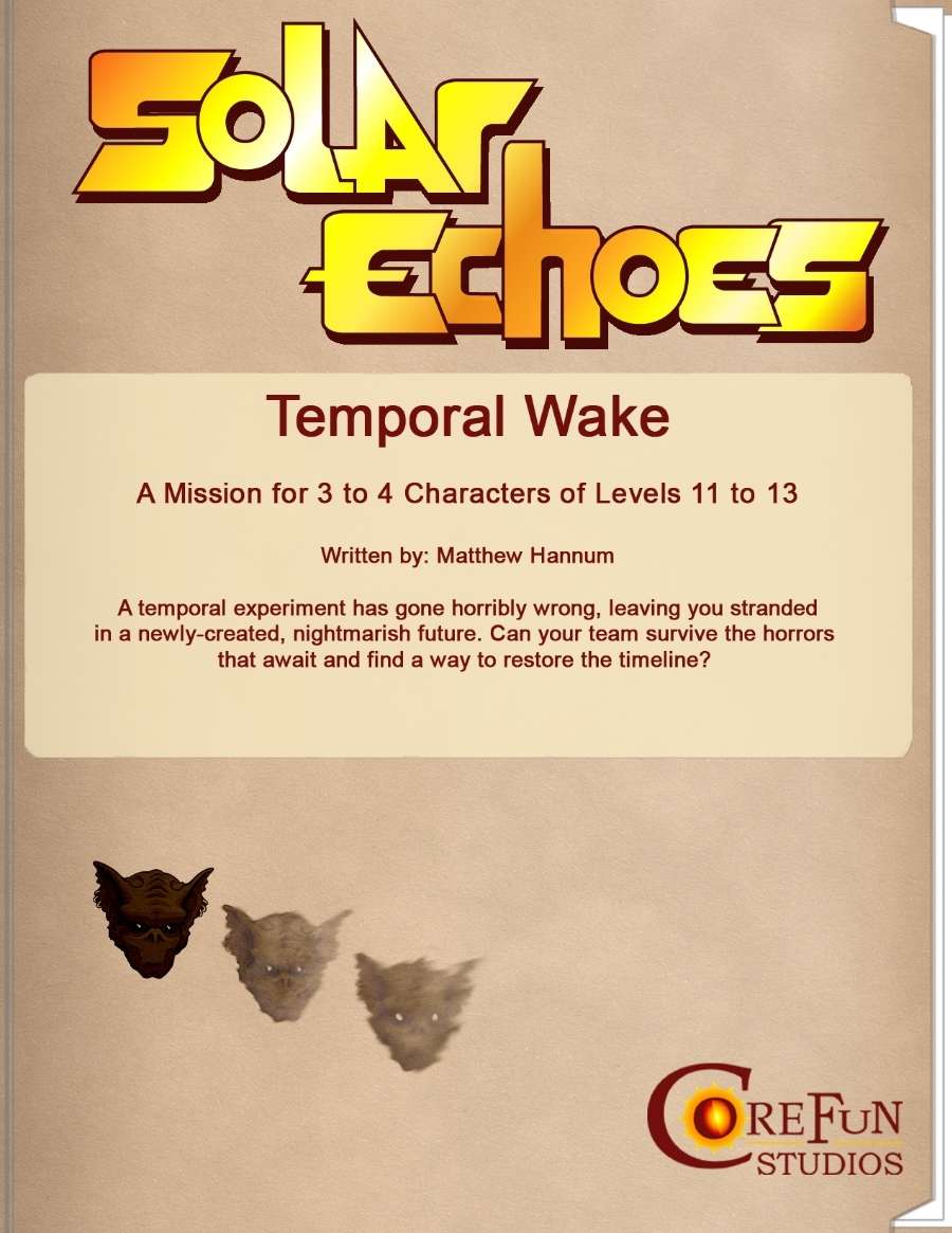 Solar Echoes Mission: Temporal Wake - Corefun Studios, LLC | DriveThruRPG
