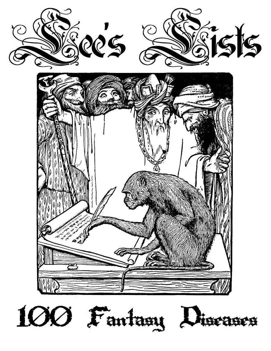 100 Fantasy Diseases - Lee's Lists | Lee's Lists | Top 100 | DriveThruRPG