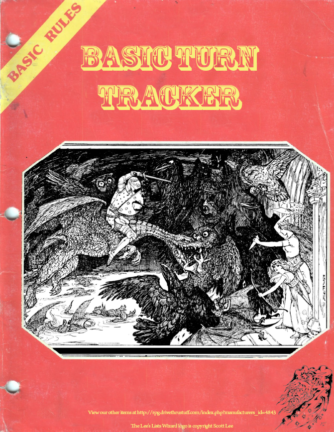 Basic Turn Tracker - Lee's Lists | Lee's Lists | Top 100 | DriveThruRPG