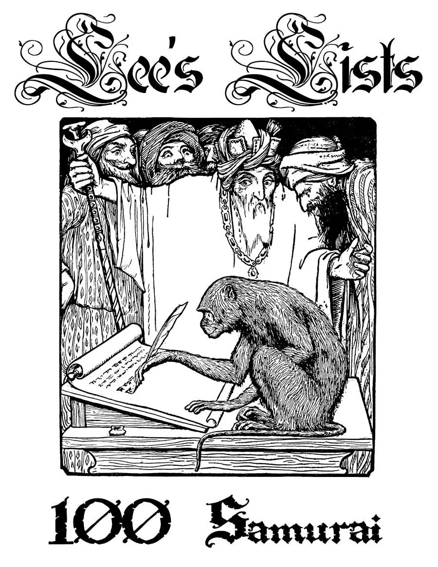 100 Samurai - Lee's Lists | Lee's Lists | Names | DriveThruRPG