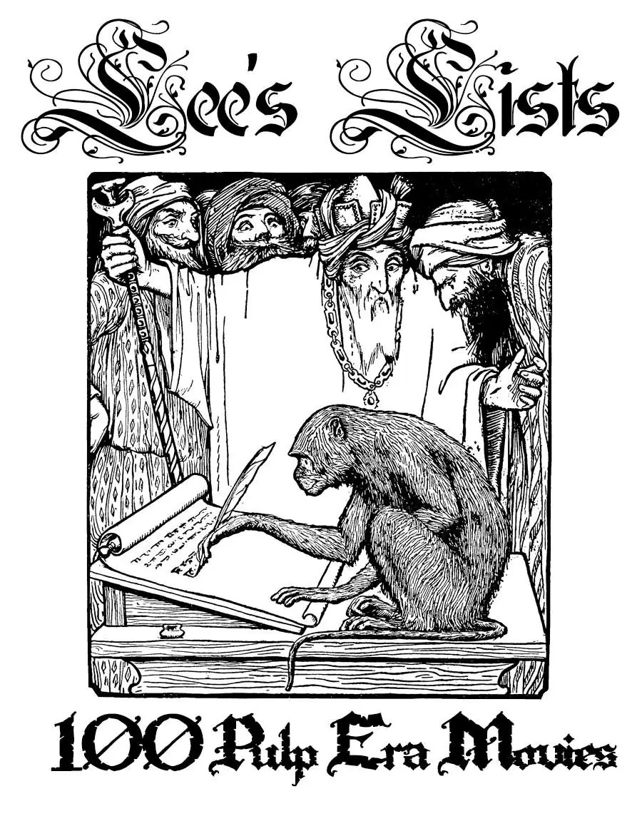 100 Pulp-era Movies - Lee's Lists | Lee's Lists | DriveThruRPG