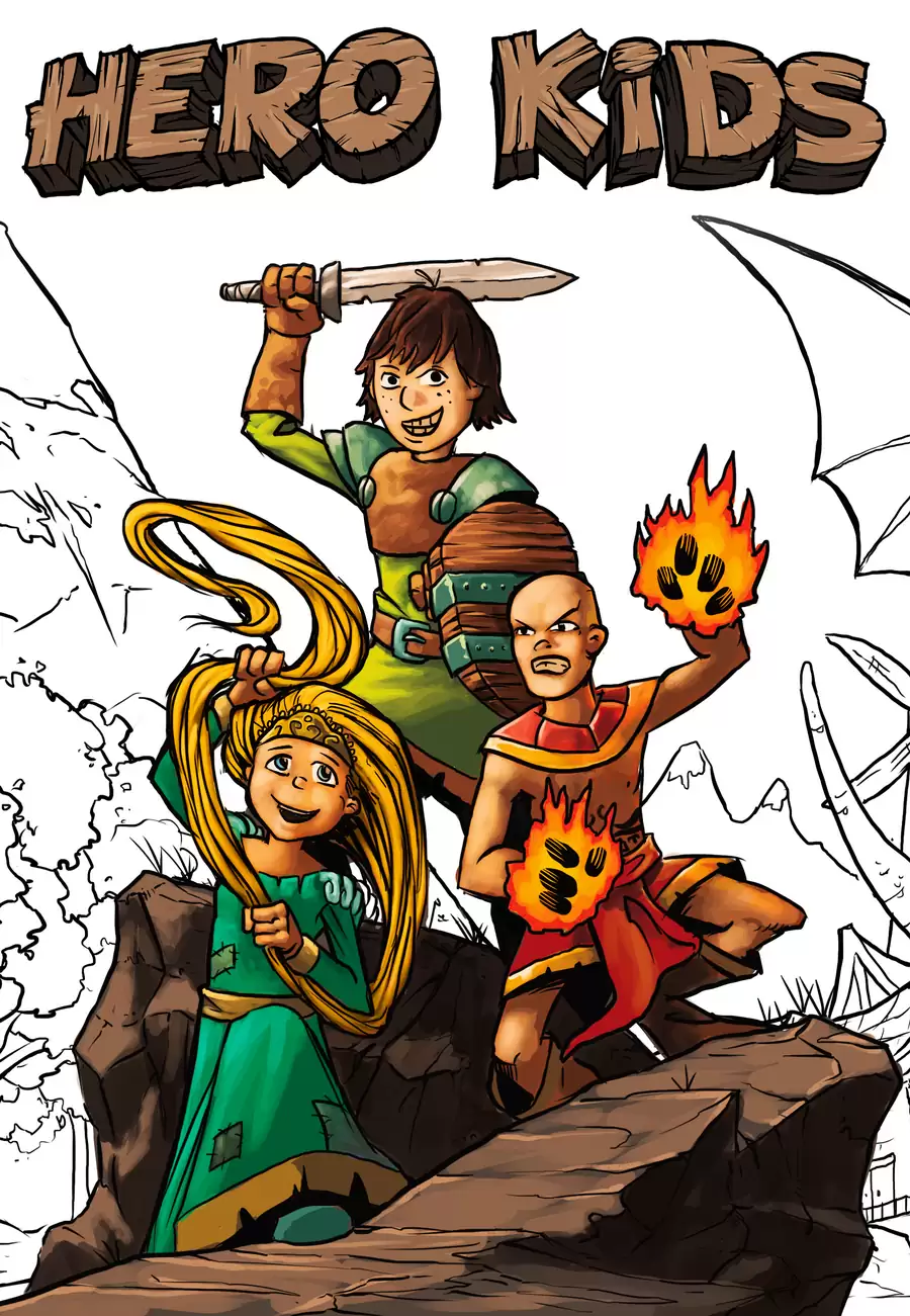 Hero Kids - Fantasy Supplement - Coloring Book - Threats to the Brecken ...