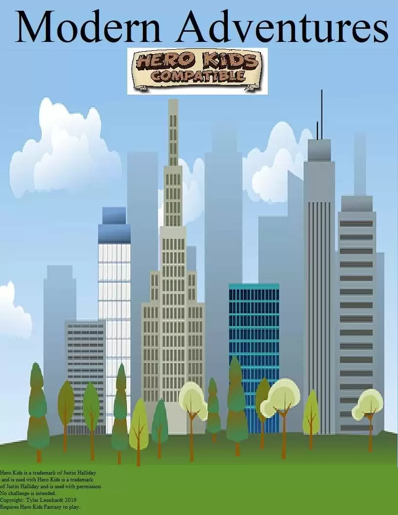 Modern Adventures - Hero Kids Compatible - Hero Forge Games | Hero Kids ...