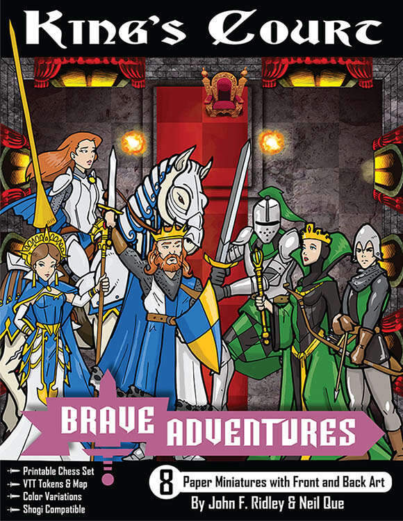 Brave Adventures - King's Court Printable Chess Set - Brave Adventures ...