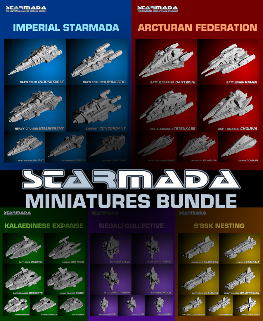 Starmada Miniatures Bundle [BUNDLE] - Majestic Twelve Games | Starmada ...