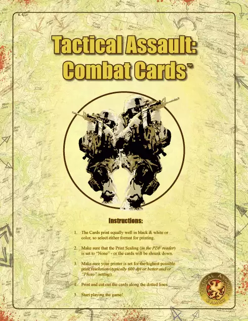 Tactical Assault: Combat Cards™ Card Pack - Tactical Assault Games | Tactical Assault: Combat ...