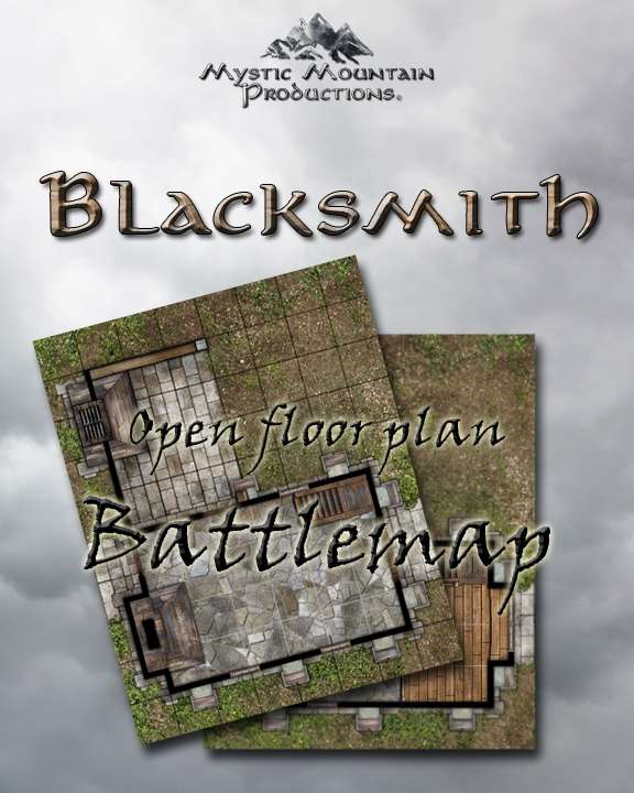 Battlemap - Blacksmith - Mystic Mountain Productions | DriveThruRPG