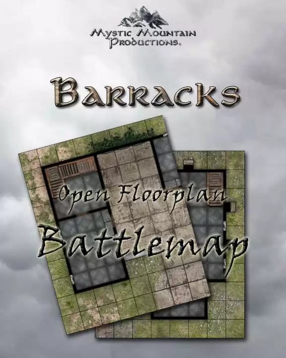 Battlemap - Barracks - Mystic Mountain Productions | DriveThruRPG
