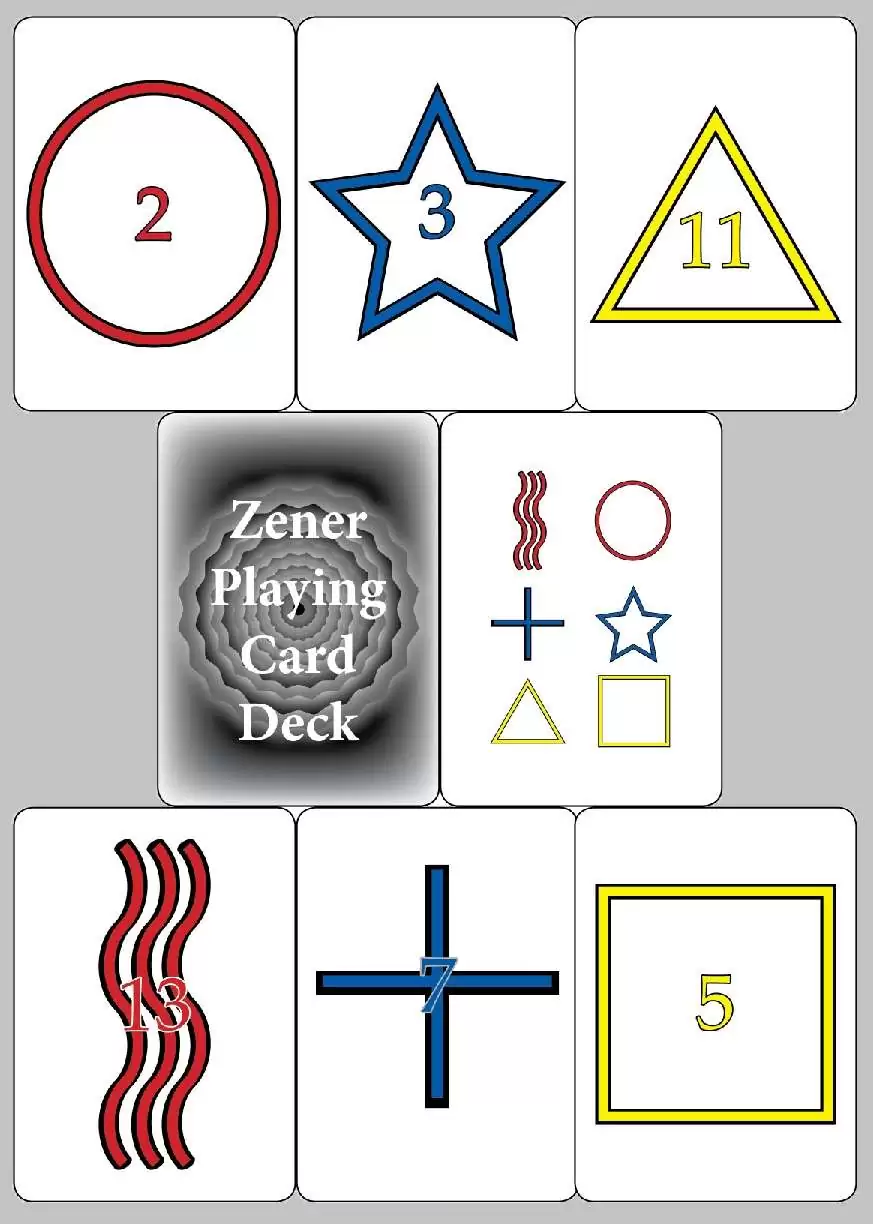 Zener Playing Card Deck - Cloven Fruit Games | DriveThruRPG