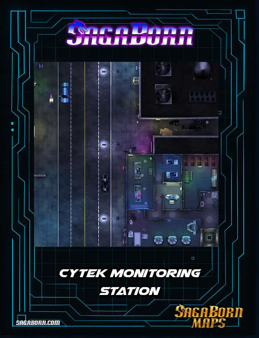 Cyberpunk Map - Cytek Monitoring Station - Lone Wanderer Entertainment ...