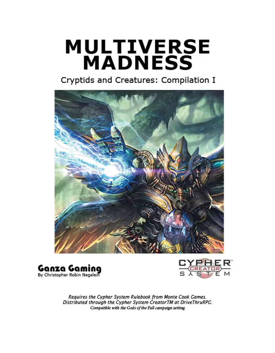 Cryptids and Creatures Compilation: Multiverse Madness - Monte Cook Games | Cypher System ...