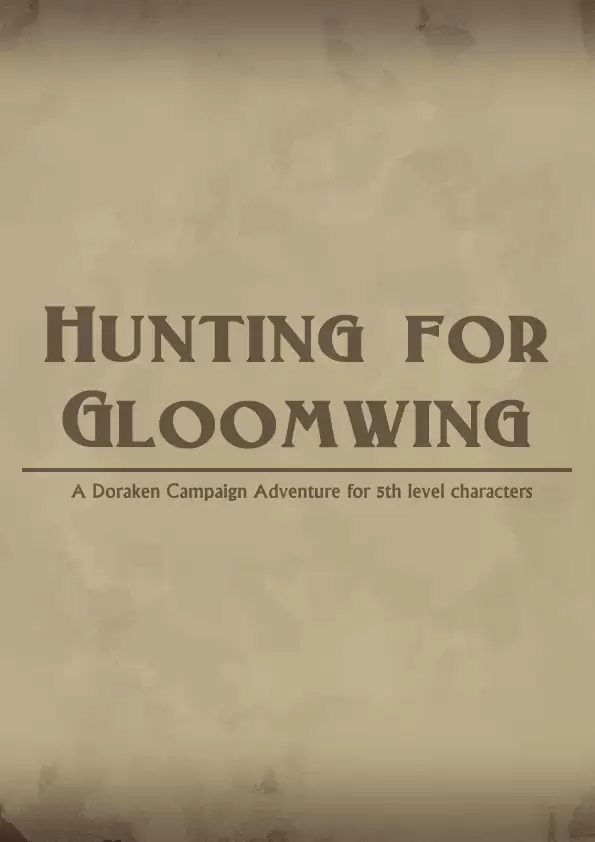 Hunting for Gloomwing - Monte Cook Games | Cypher System Creator ...