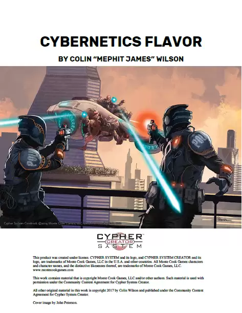 Cybernetics Flavor - Monte Cook Games | Cypher System Creator Program ...