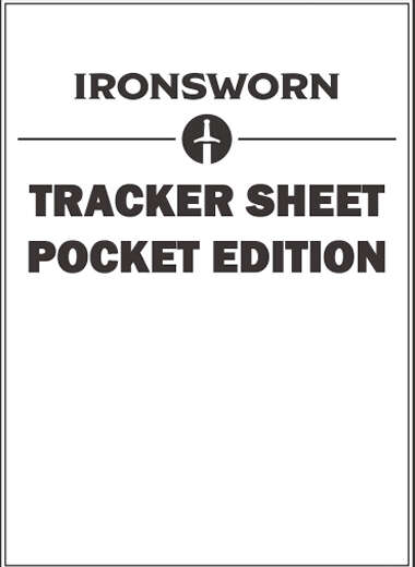 Ironsworn Tracker Sheets Pocket Edition - Monte Cook Games | Cypher ...