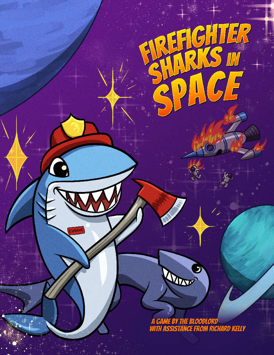 Firefighter Sharks in Space - Voidspiral Entertainment | DriveThruRPG