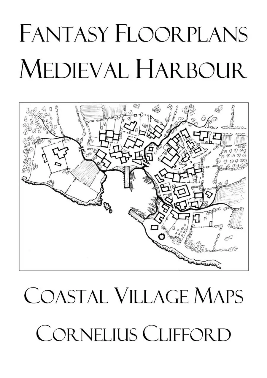 Medieval Harbour Maps - Fantasy Floorplans - Dreamworlds | DriveThruComics