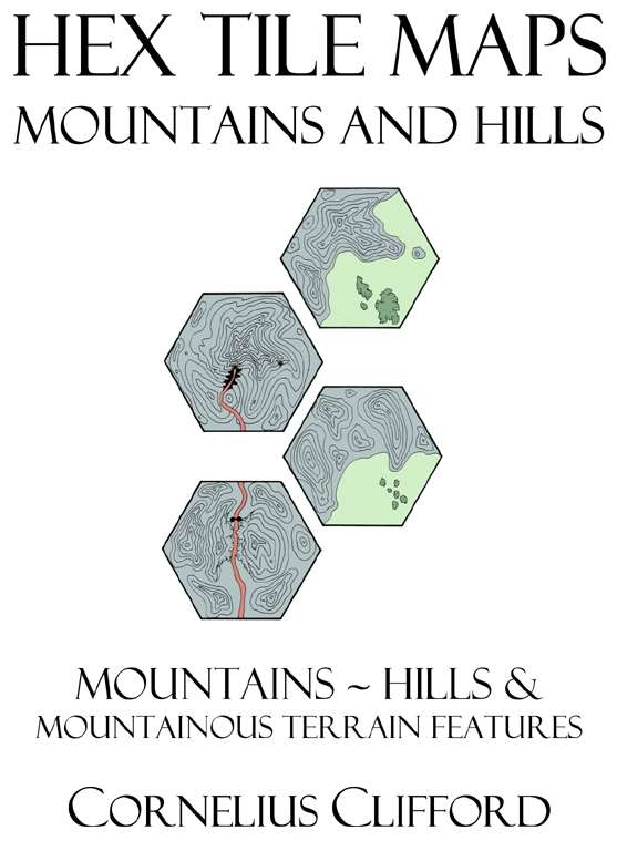 Hex Tile Maps - Mountains and Hills Pack - Dreamworlds | DriveThruRPG