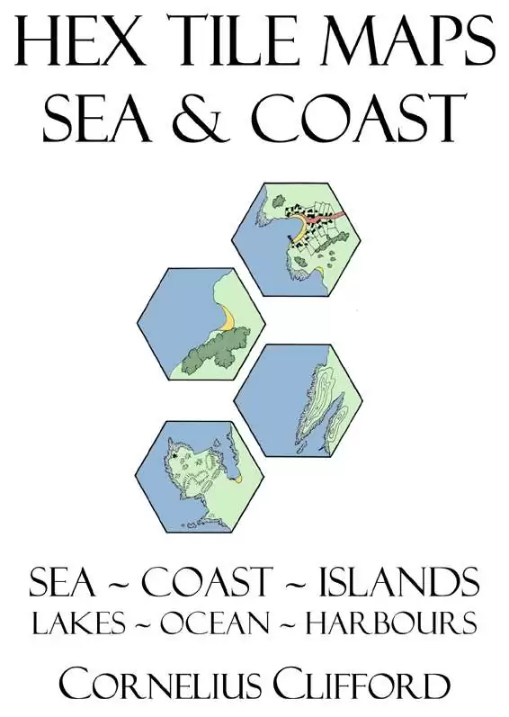 Hex Tile Maps - Sea and Coast Pack - Dreamworlds | DriveThruRPG