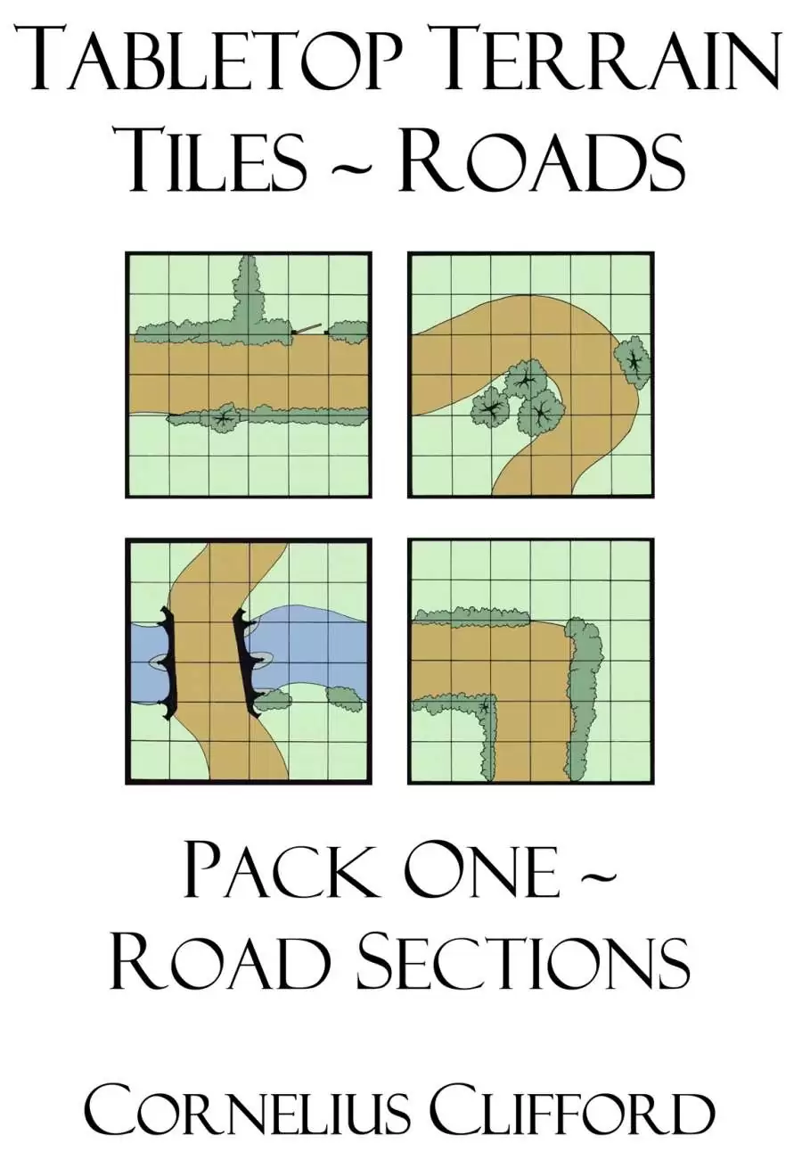 Tabletop Terrain Tiles - Roads - Dreamworlds | DriveThruRPG