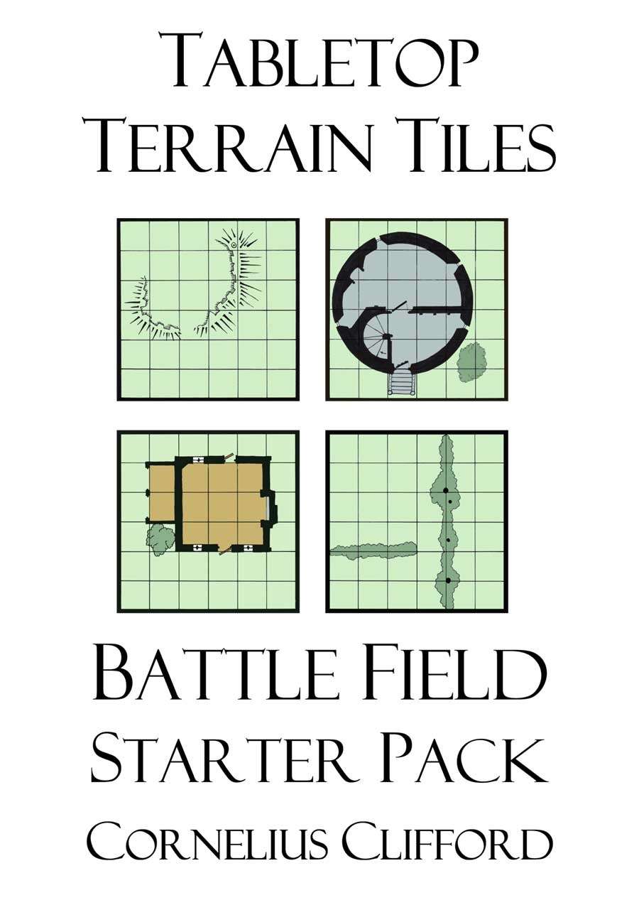 Tabletop Terrain Tiles - Battlefield Starter Pack - Dreamworlds ...