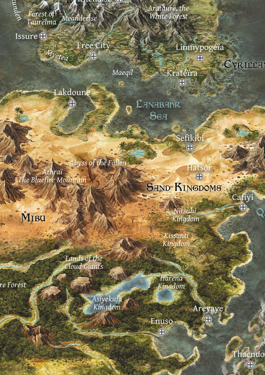 Fateforge - Map of Eana - Studio Agate | Fateforge | DriveThruRPG