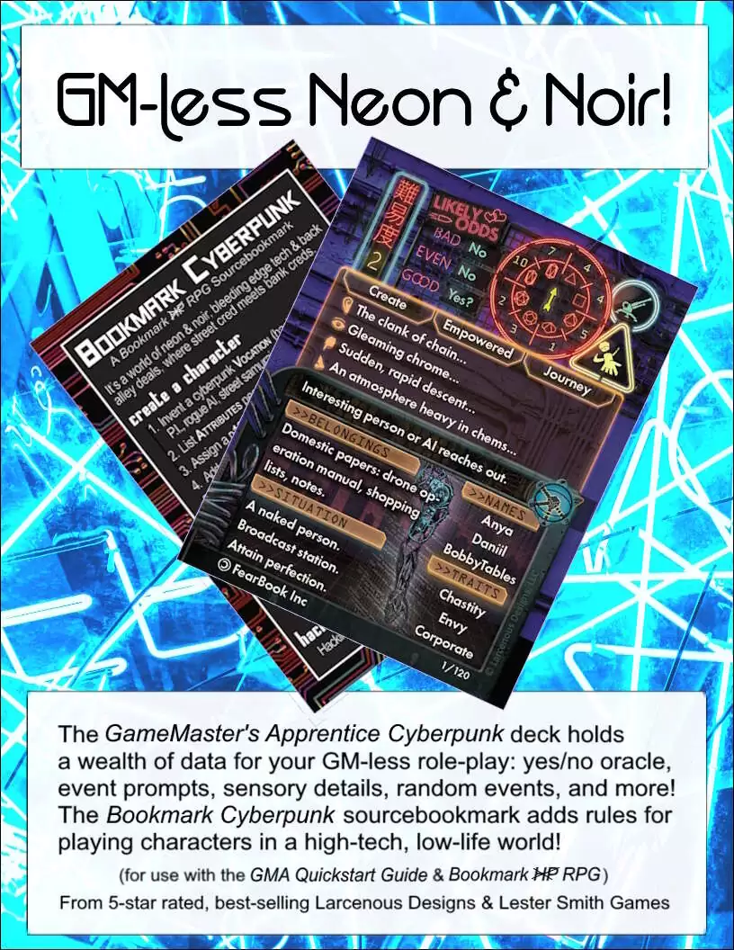 GMA Cyberpunk | Bookmark Cyberpunk [BUNDLE] - Lester Smith Games ...